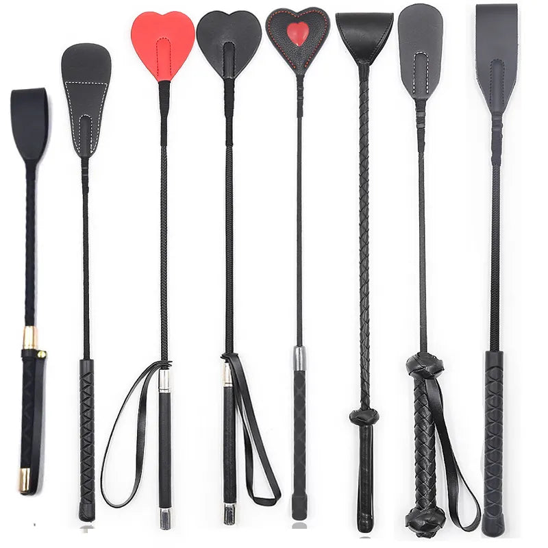 Premium Leather Bondage Whip - Cosplay Riding Crop for Couples' BDSM ...